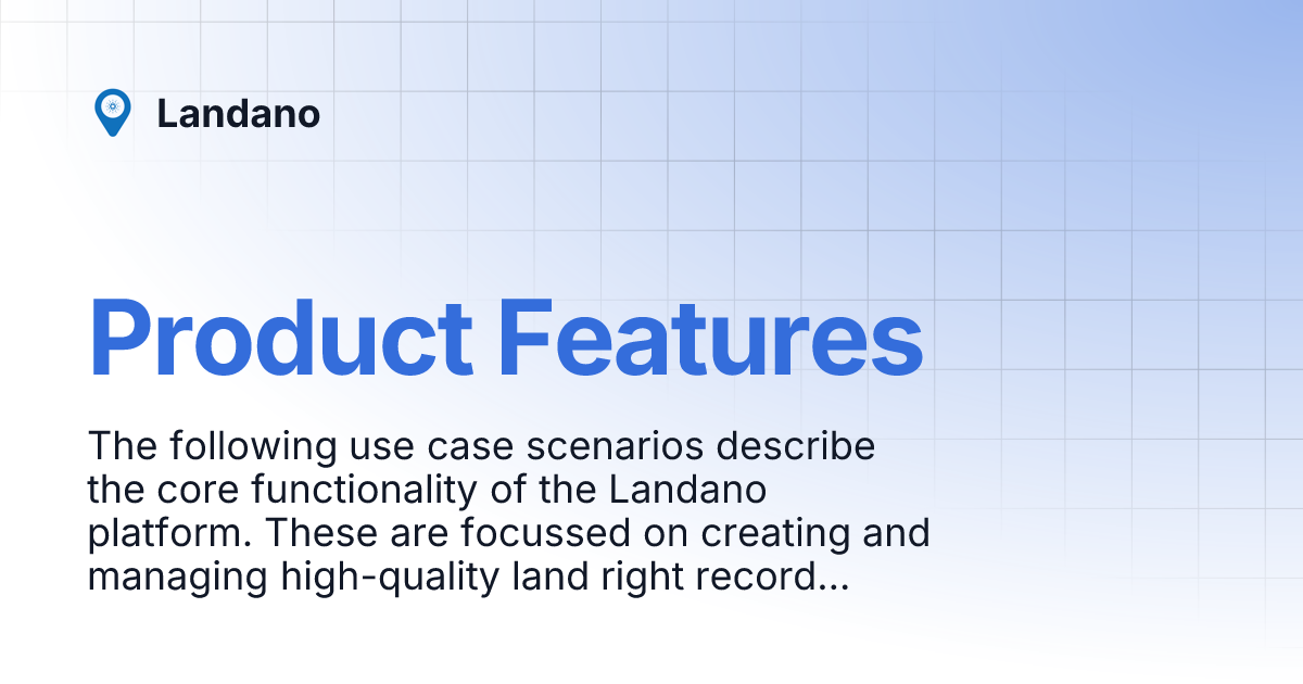 Product Features | Landano